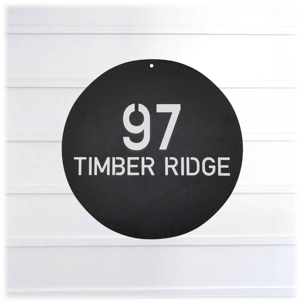 Metal Unlimited Circle Address Personalized Steel Sign | Bass Pro Shops